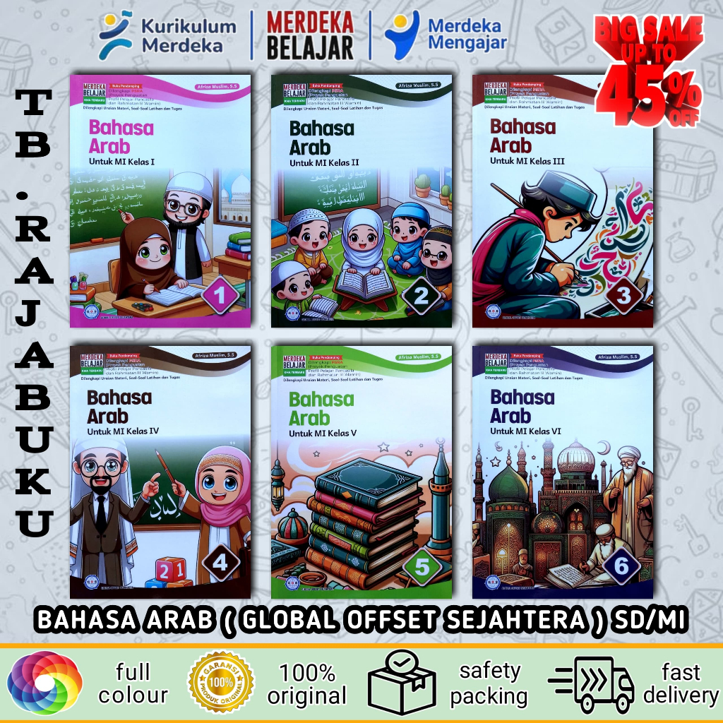 Jual Buku Siswa Pendamping BAHASA ARAB, KMA 450 Kelas 1,2,3,4,5,6 SD Kurikulum Merdeka - Global ...