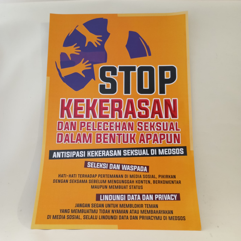 Jual Poster Stop Kekerasan dan Pelecehan Seksual Dalam Bentuk Apapun | Poster Stop Kekearasan ...