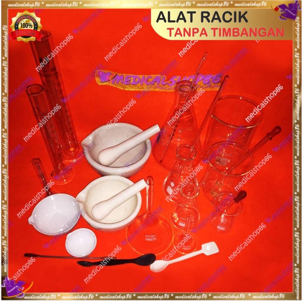 Jual PERALATAN RACIK TANPA TIMBANGAN UNTUK SYARAT BUKA APOTEK | Shopee ...