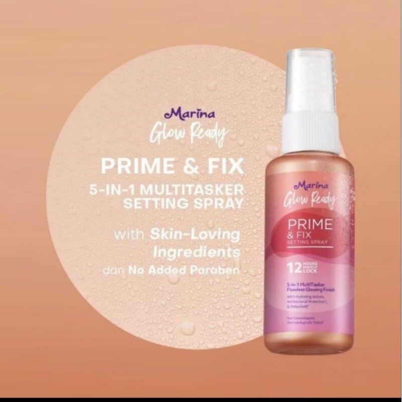 Jual Marina Glow Ready Prime & Fix Setting Spray | Marina Sriing Spray ...