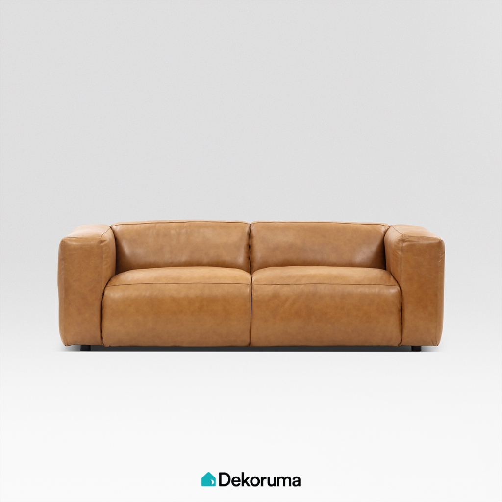 Jual Dekoruma OWEN Sofa 3 Seater Leather / Sofa Kulit 3 Dudukan ...