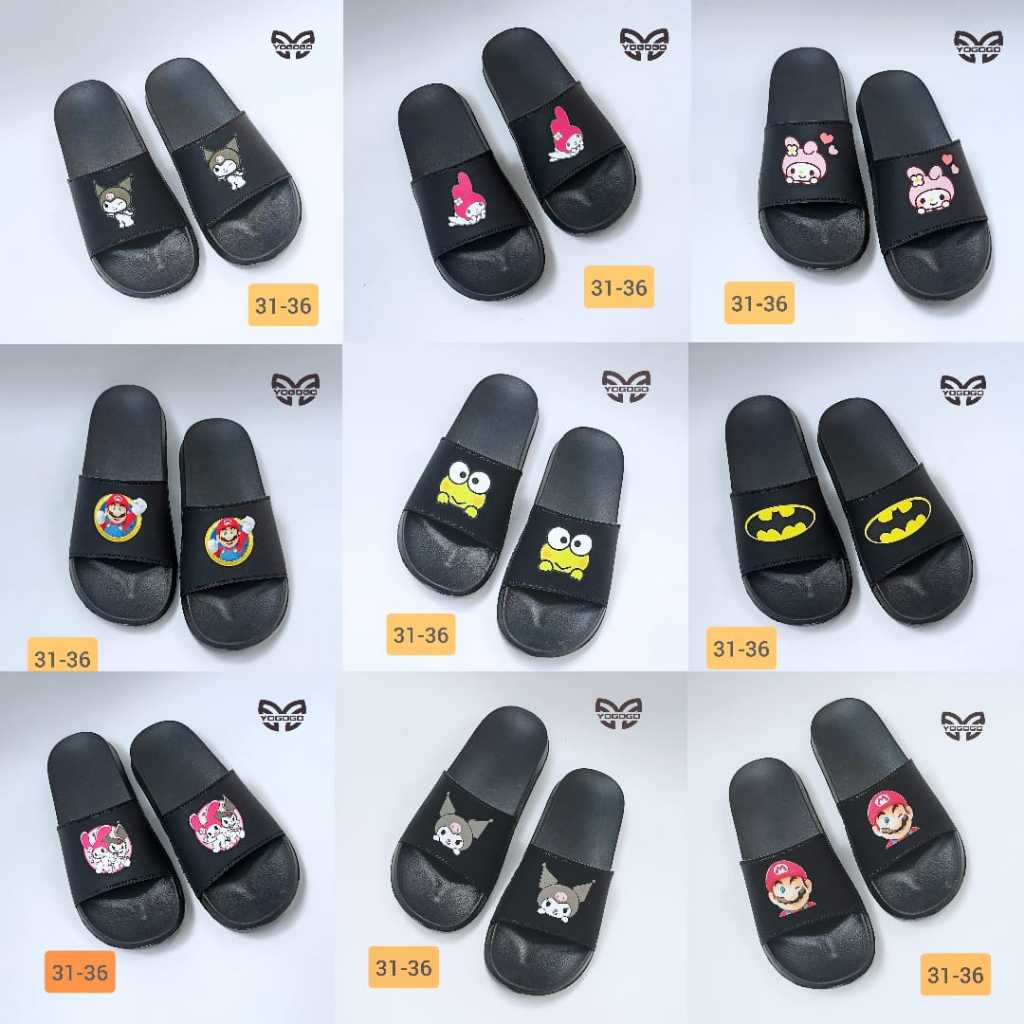 Jual Sandal Anak Sendal Selop Anak Kartun Anak Kekinian Size 31 - 36 ...