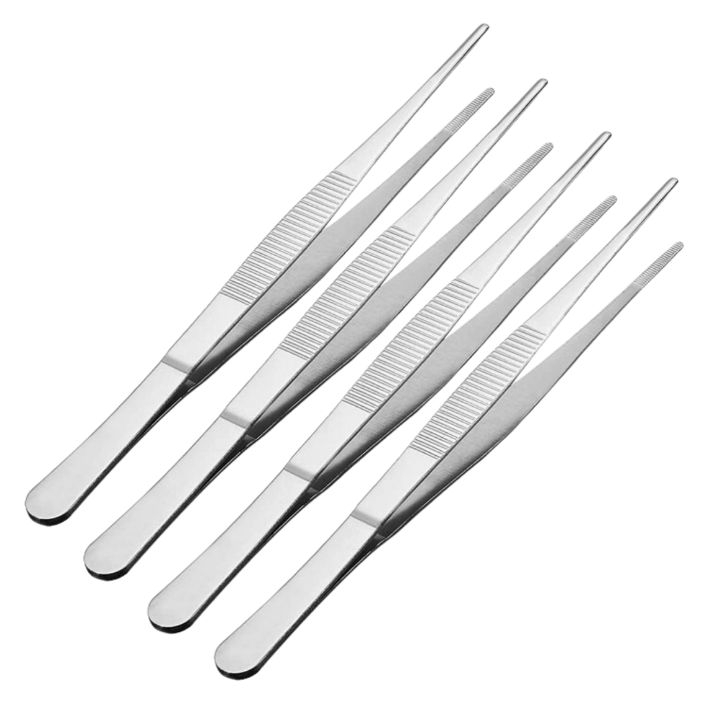 Jual Pinset Stainless Laboratorium Penjepit Makanan Garnish Tong ...