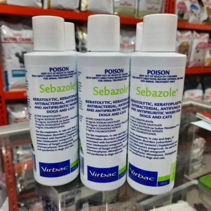 Jual Virbac Sebazole - Shampoo Jamur Anjing Kucing 250ml | Shopee Indonesia