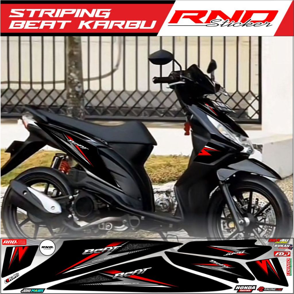 Jual Striping Variasi Honda Beat Karbu motip lis terbaru simple concept ...