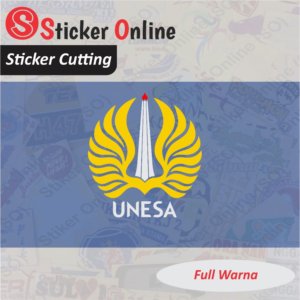 Jual Stiker Universitas Negeri Surabaya UNESA | Sticker Cutting Logo ...