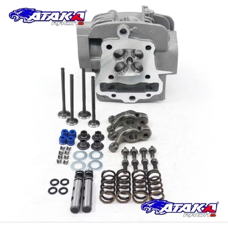 Jual Blok head 17/19 4 klep porting cnc revo 110,revo absolute,blade f1 ataka racing. | Shopee ...