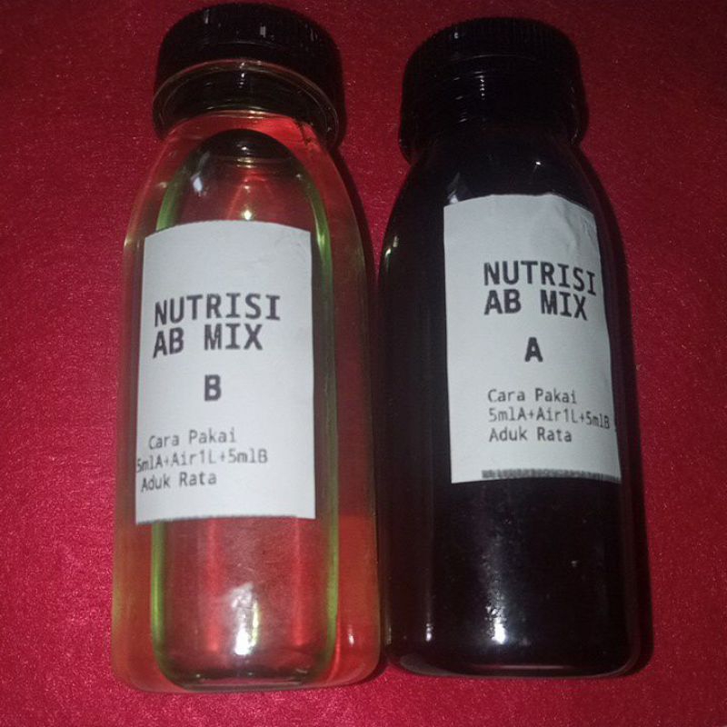 Jual Nutrisi Sayur AB Mix buat pemula kurleb 100ml x 2btl | Shopee ...