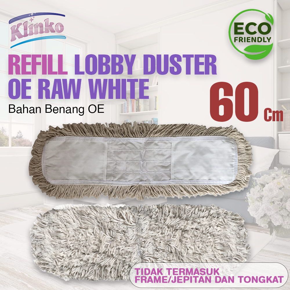 Jual Klinko Refill Pel Mop Lobby Duster OE Raw White Pel Sumbu Lantai Kantor Lobi 40 60 80 cm ...