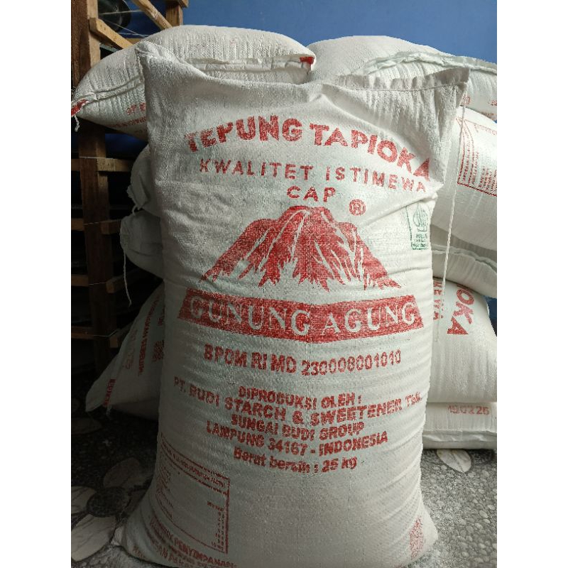 Jual Tepung Tapioka Cap Gunung Agung (25kg) | Shopee Indonesia