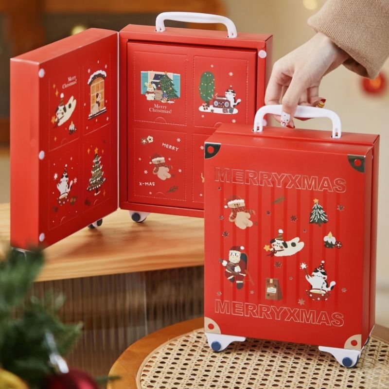 Jual (1PCS) Premium Kotak natal kotak hampers natal kotak gift box ...