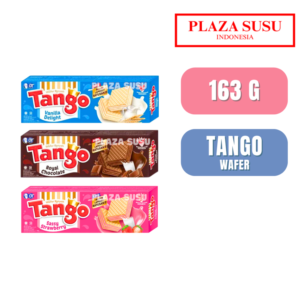 Jual WAFER TANGO BISCUIT CAMILAN WAFER STICK JAJAN COKLAT RASA STROBERI ...