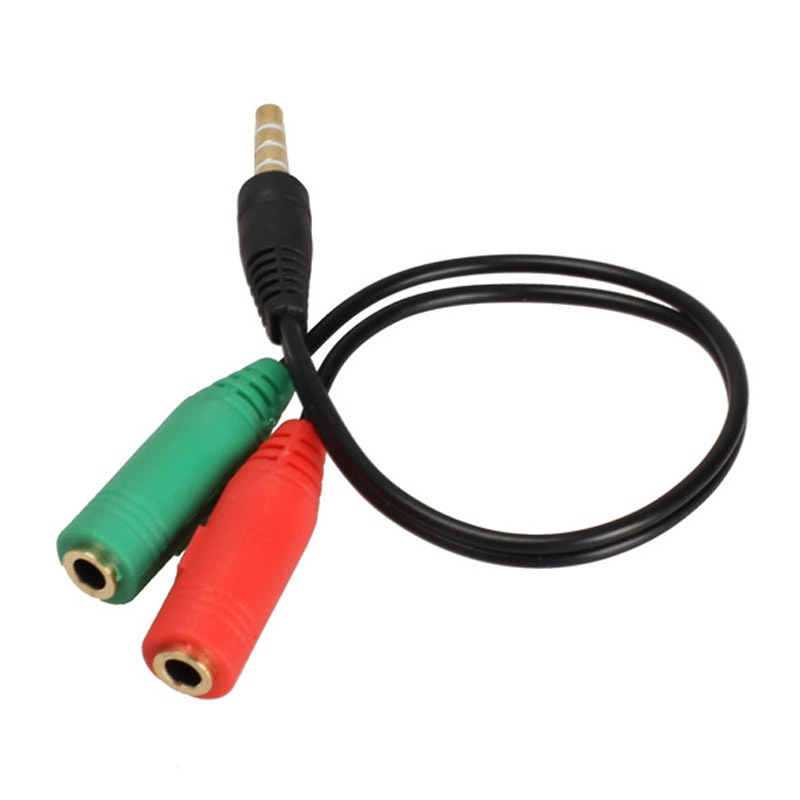 Jual Kabel Splitter Jack Audio 2in1 Y Splitter 3.5mm Male to 2 Dual ...