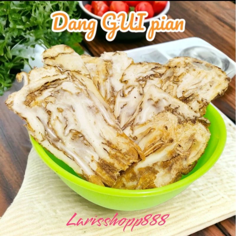Jual dang gui pian 100gram / angelica roots / tong kui | Shopee Indonesia
