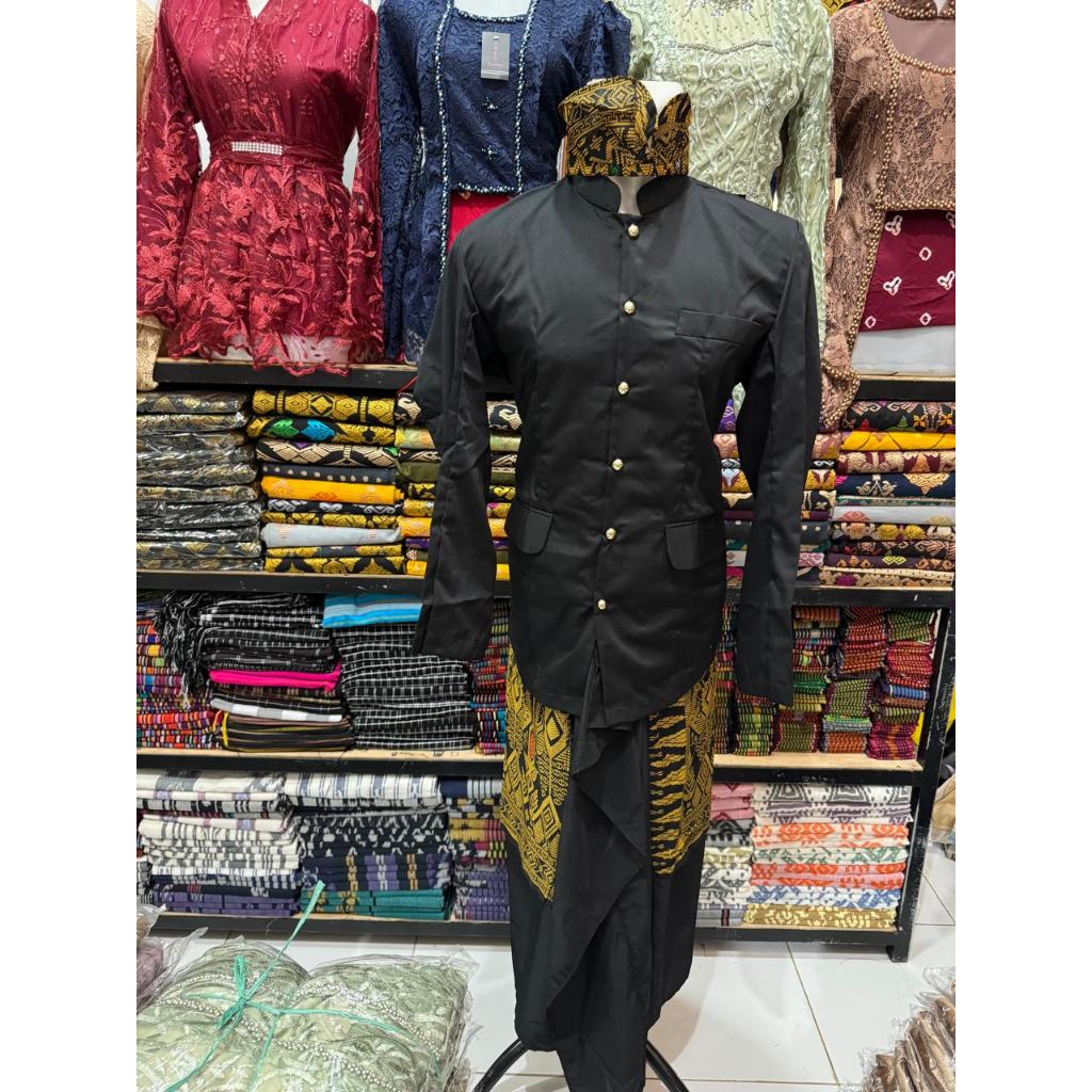 Jual baju atasan dan bawahan tradisional pria pegon set khas sasak ...