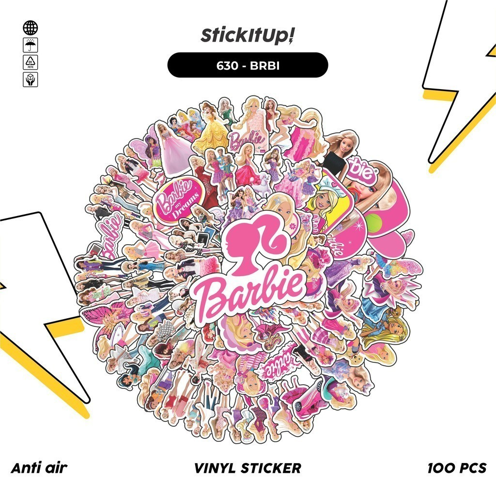 Jual COD 100 Pcs Stiker Pack Barbie Series Lucu Aesthetic Vynil ...