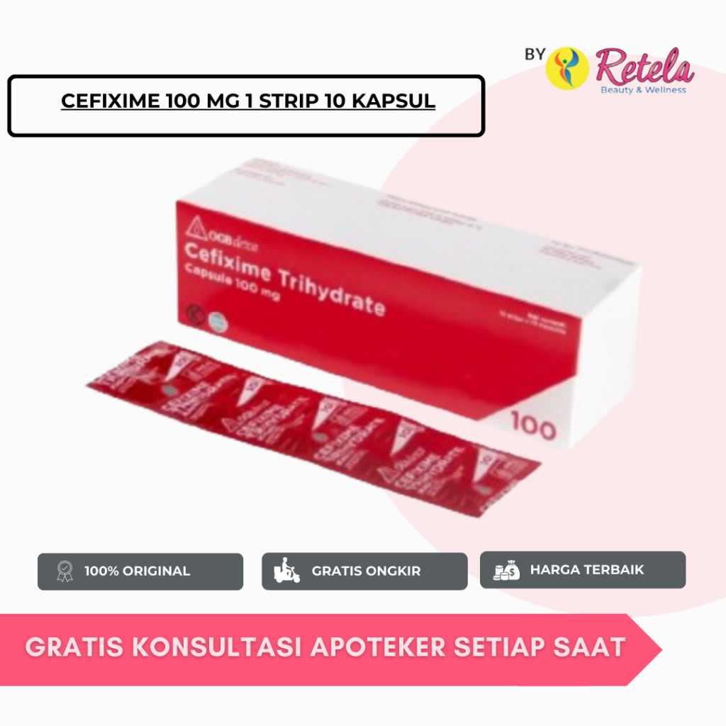 Jual CEFIXIME 100MG 1 STRIP 10 CAPSULE | Shopee Indonesia