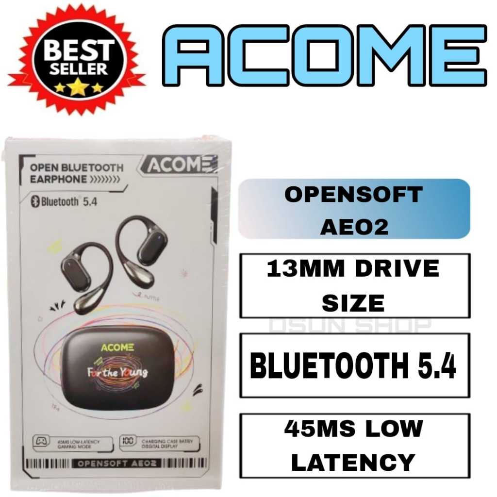 Jual ACOME OpenSoft AE02 OWS Open Ear True Wireless Earbuds Bluetooth 5 ...