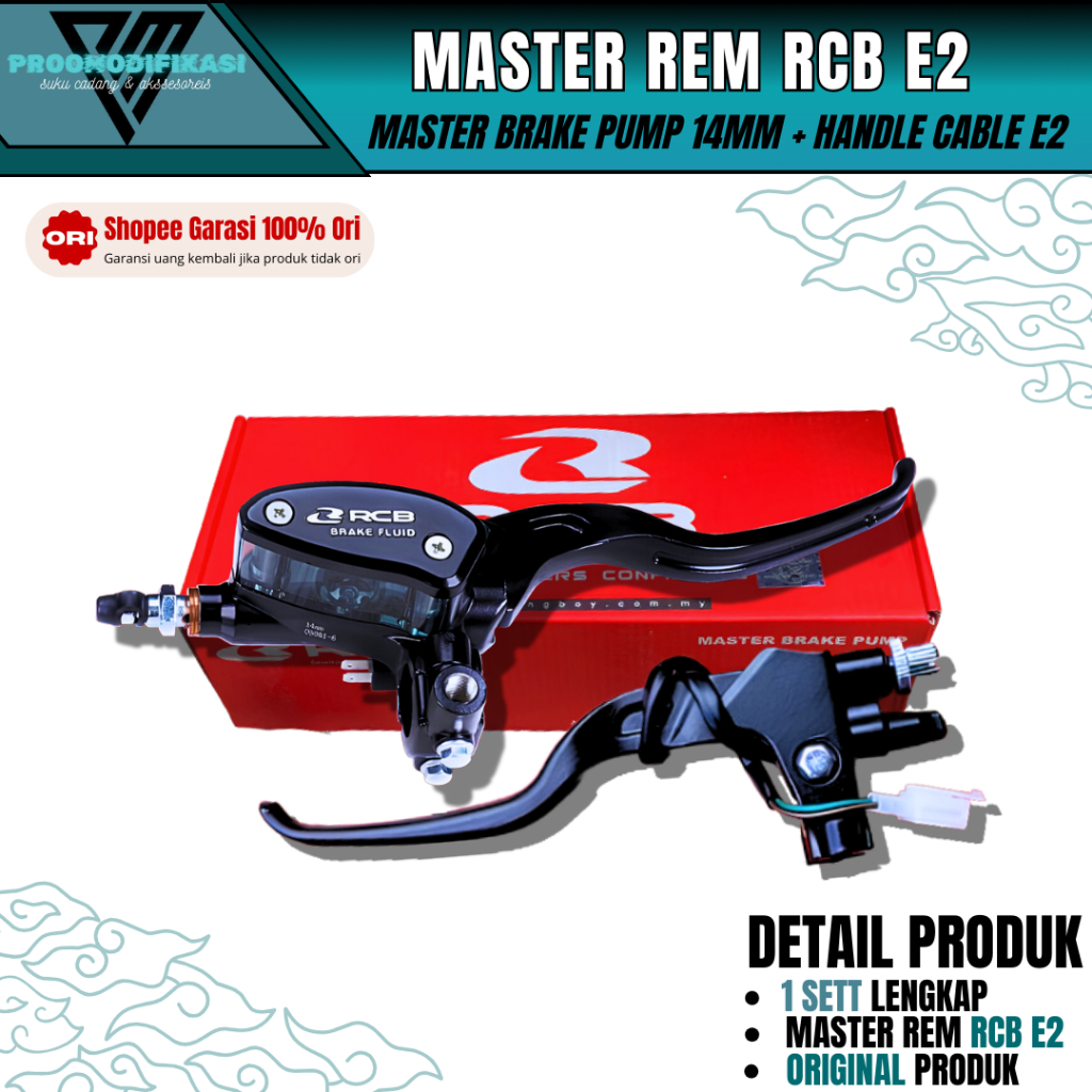 Jual MASTER REM RCB E2 OVAL KANAN KIRI HANDLE KOPLING RCB E2 CABLE ...