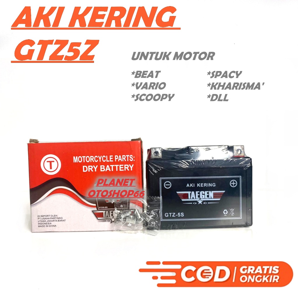 Jual AKI KERING HONDA OEM GTZ5S 5 AMPER / HONDA BEAT FI / BEAT KARBU / SCOOPY / VARIO 110 ...