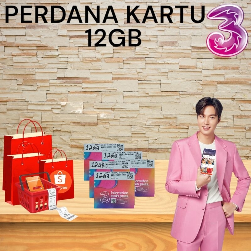 Jual KARTU PERDANA TRI 12GB | Shopee Indonesia