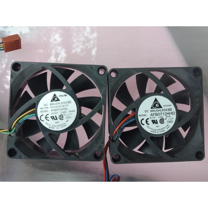 Jual kipas fan 7x7 12V DC 0.40A. 4pin / 0.30A. 3pin high speed quality ...