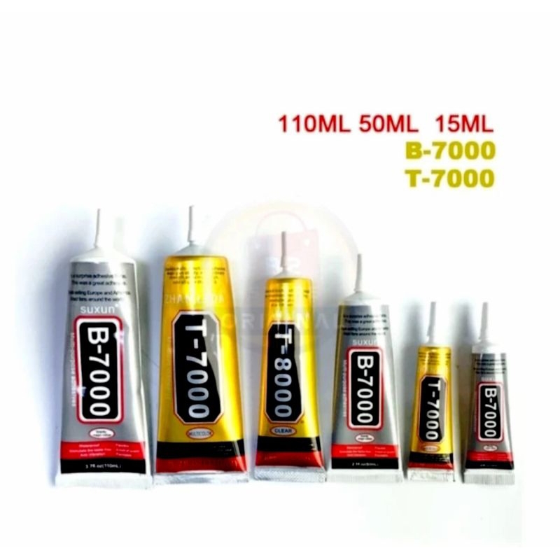 Jual LEM LCD T7000 isi Hitam - Bening 15ml, 50ml, 110ml. | Shopee Indonesia