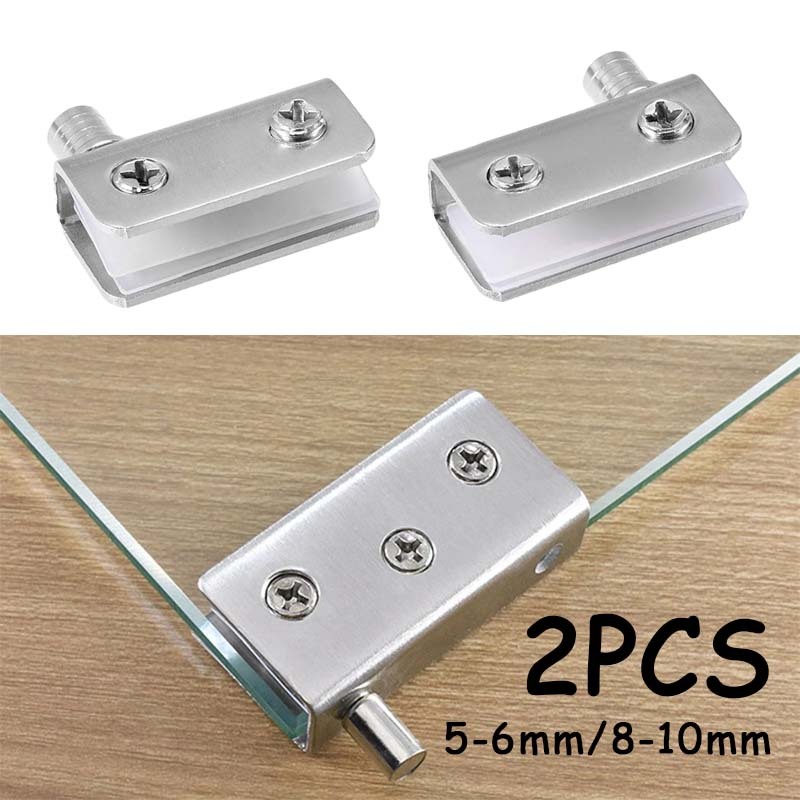 Jual 2 Pcs Engsel Pintu Kaca Jepit Kaca Stainless Engsel Kaca Jepit ...