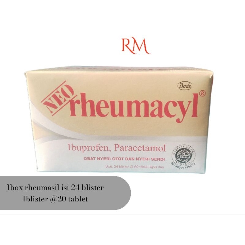 Jual Per box rheumasil obat nyeri sendi/nyeri otot/pegal badan isi 24 ...