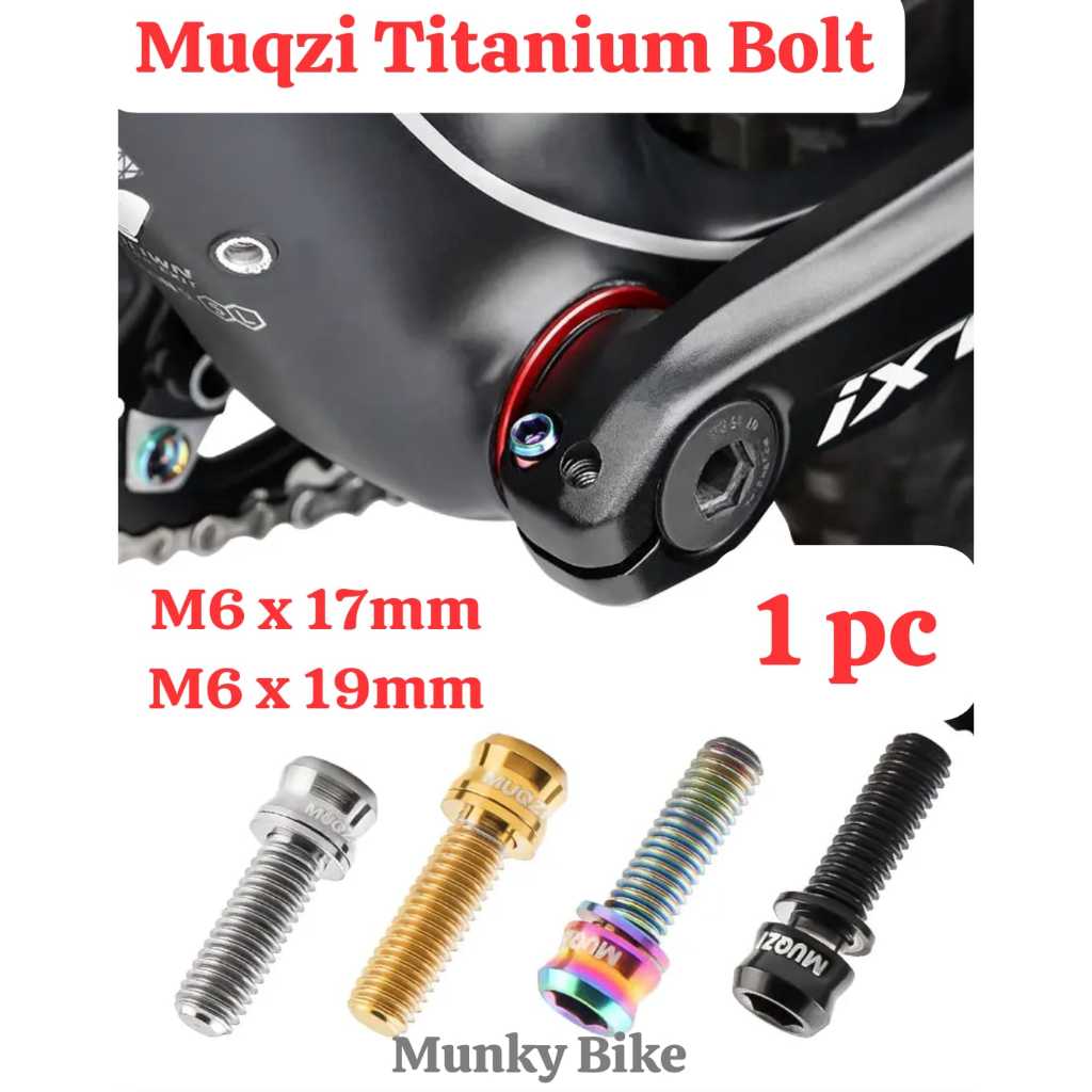 Jual Muqzi Baut Stem Titanium Rainbow M6 x 17 19 mm Bolt untuk Crank ...