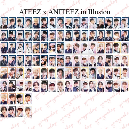 Jual [PO / SET] ATEEZ X ANITEEZ IN ILLUSION ATEZ PHOTOCARD FAN MADE ...