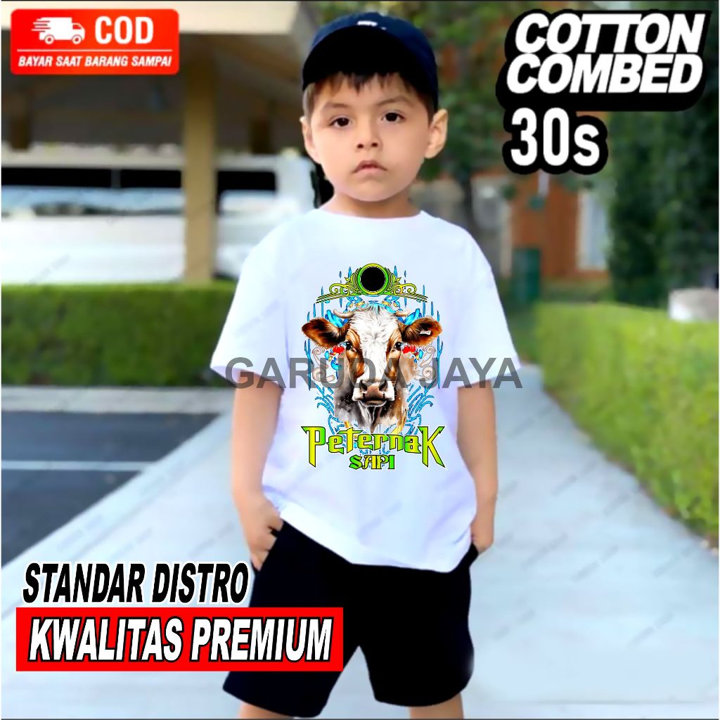 Jual kaos gambar sapi /kaos anak gambar sapi /kaos murah /kaos sapi ...