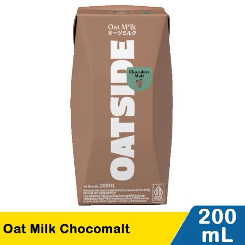 Jual SUSU OATSIDE OATMILK 200ML PIPET | OATSIDE CHOCOLATE MALT ...