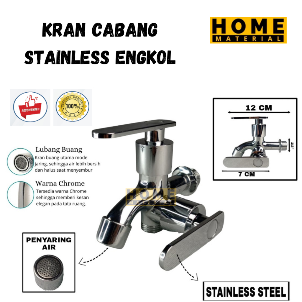 Jual Kran Cabang Alphard 556 H Kran Cabang Shower Kran Double Engkol ...