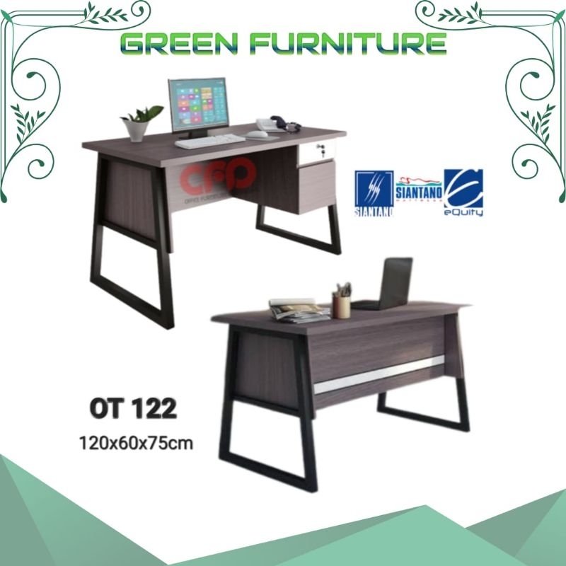 Jual meja kerja siantano OT 122 meja kantor 1/2 biro meja tulis staff ...