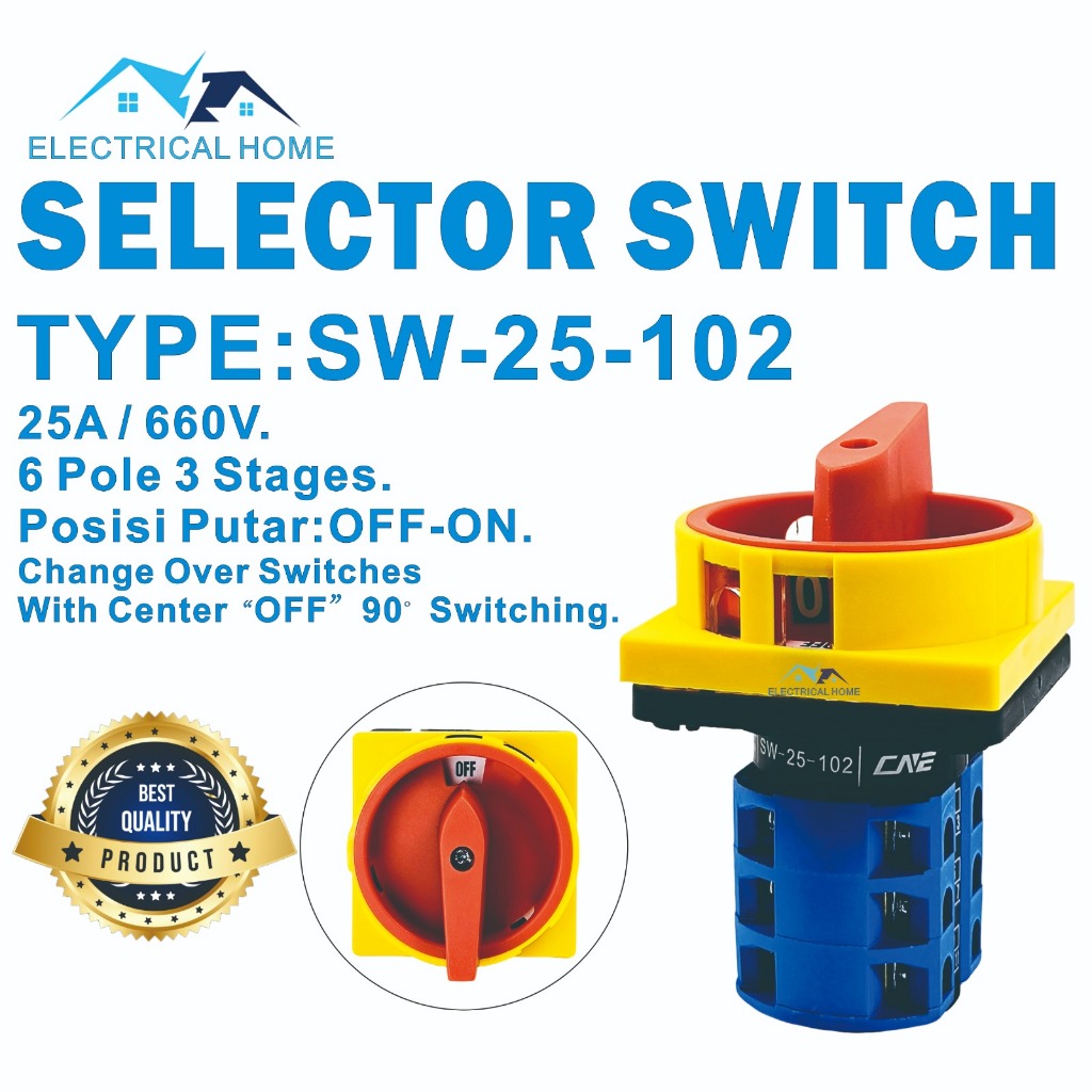Jual Selector Switch/ Cam Switch ON-OFF 25A | Shopee Indonesia