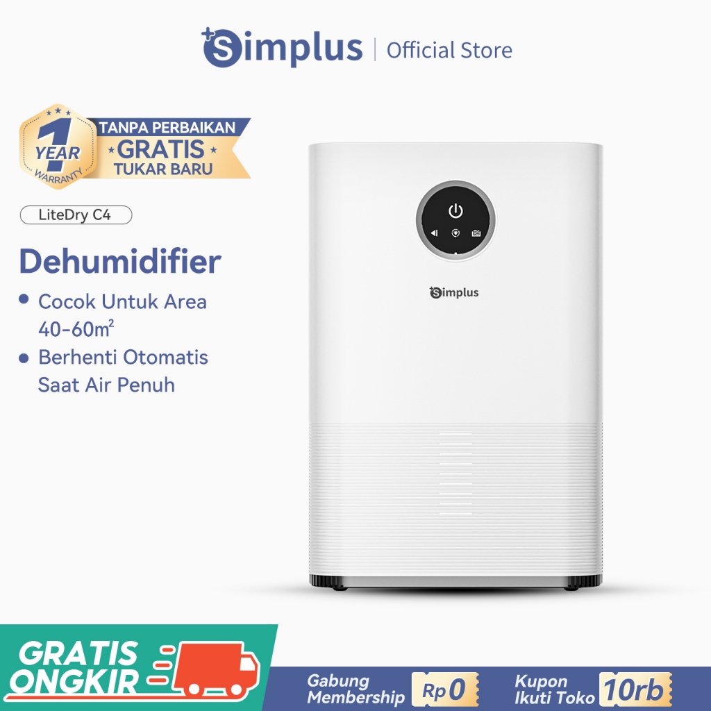 Jual Simplus Dehumidifier 1L Kecil Kantor Rumah Dehumidifikasi ...