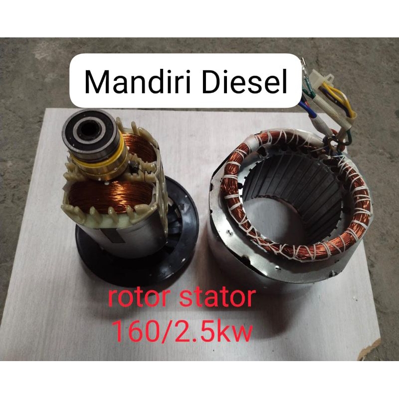 Jual 2500 Watt rotor + stator Gulungan dinamo untuk genset bensin 2500 ...