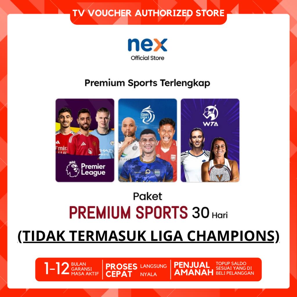 Jual Paket Premium Sports 3501 Nex Parabola Liga Indonesia Liga Inggris | Shopee Indonesia