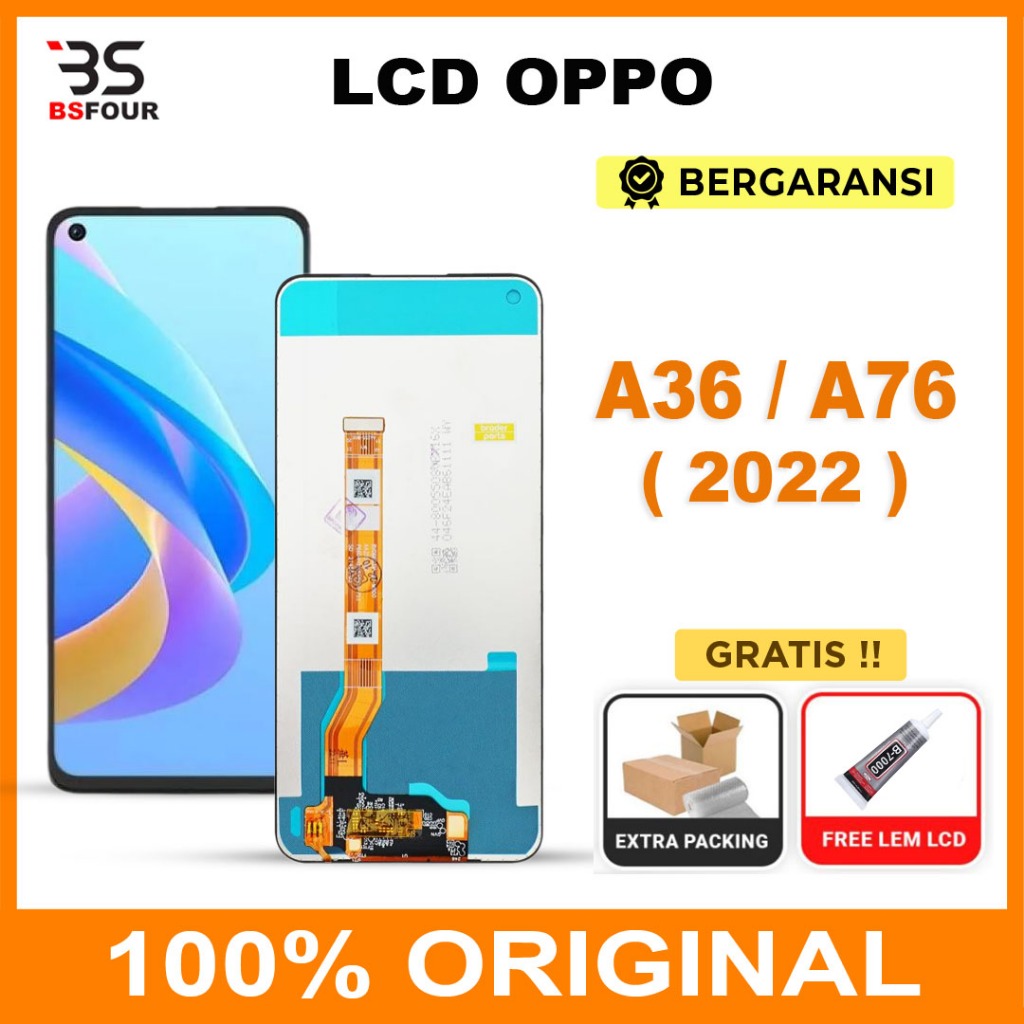 Jual LCD OPPO A36 / A76 ( 2022 ) FULLSET TOUCHSCREEN | Shopee Indonesia