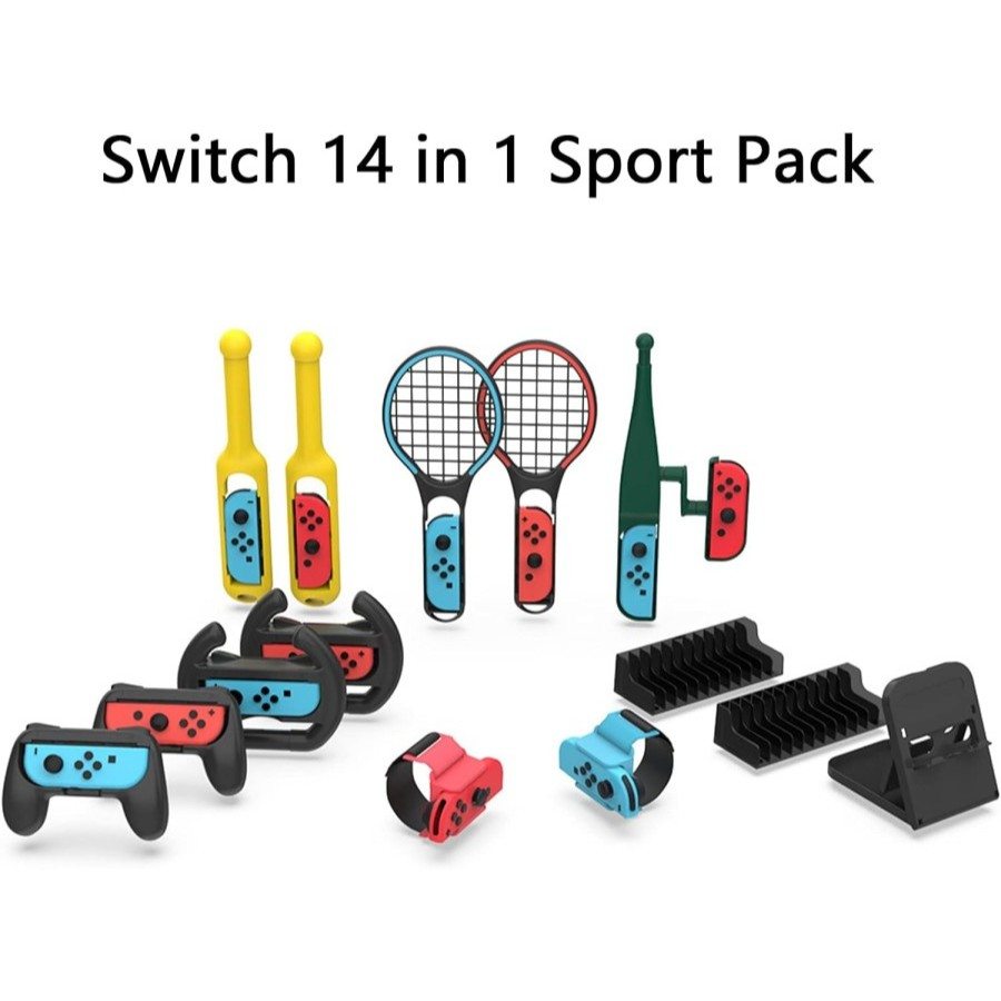 Jual Nintendo Switch Dobe Akesoris Tenis Racket Fishing Road Controller ...