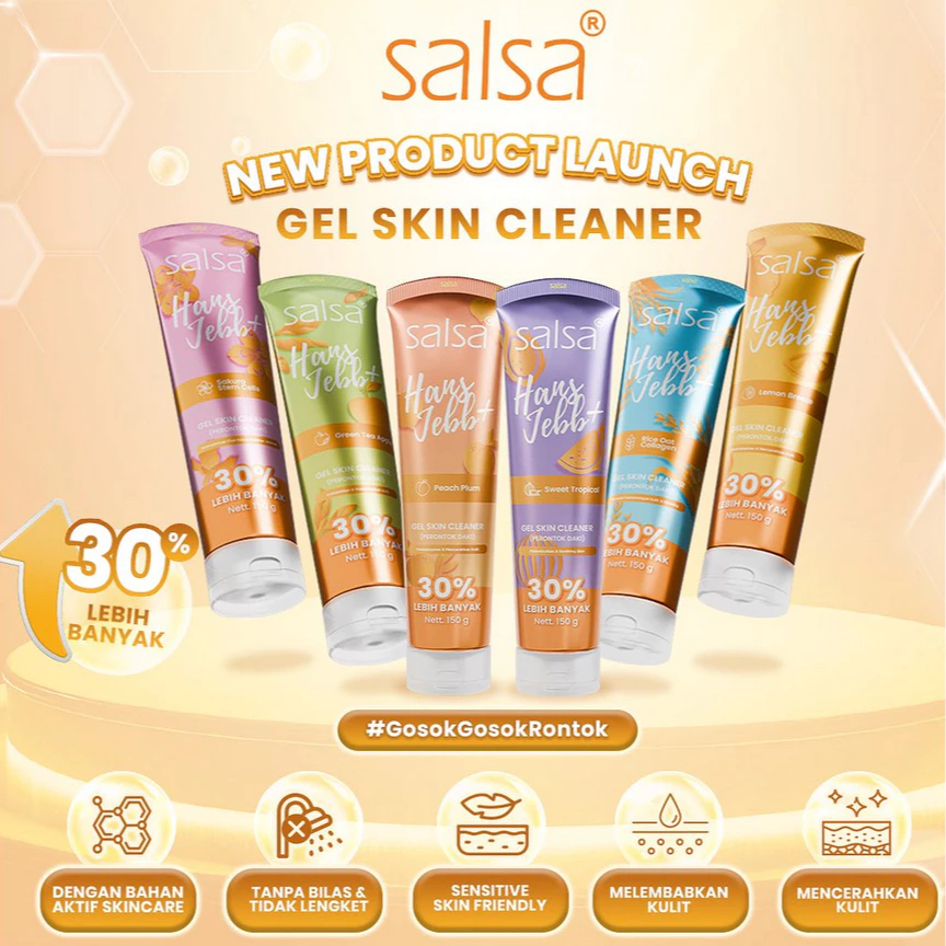 Jual SALSA Hans Jebb+ Gel Skin Cleanser 150gr - Perontok Daki ...