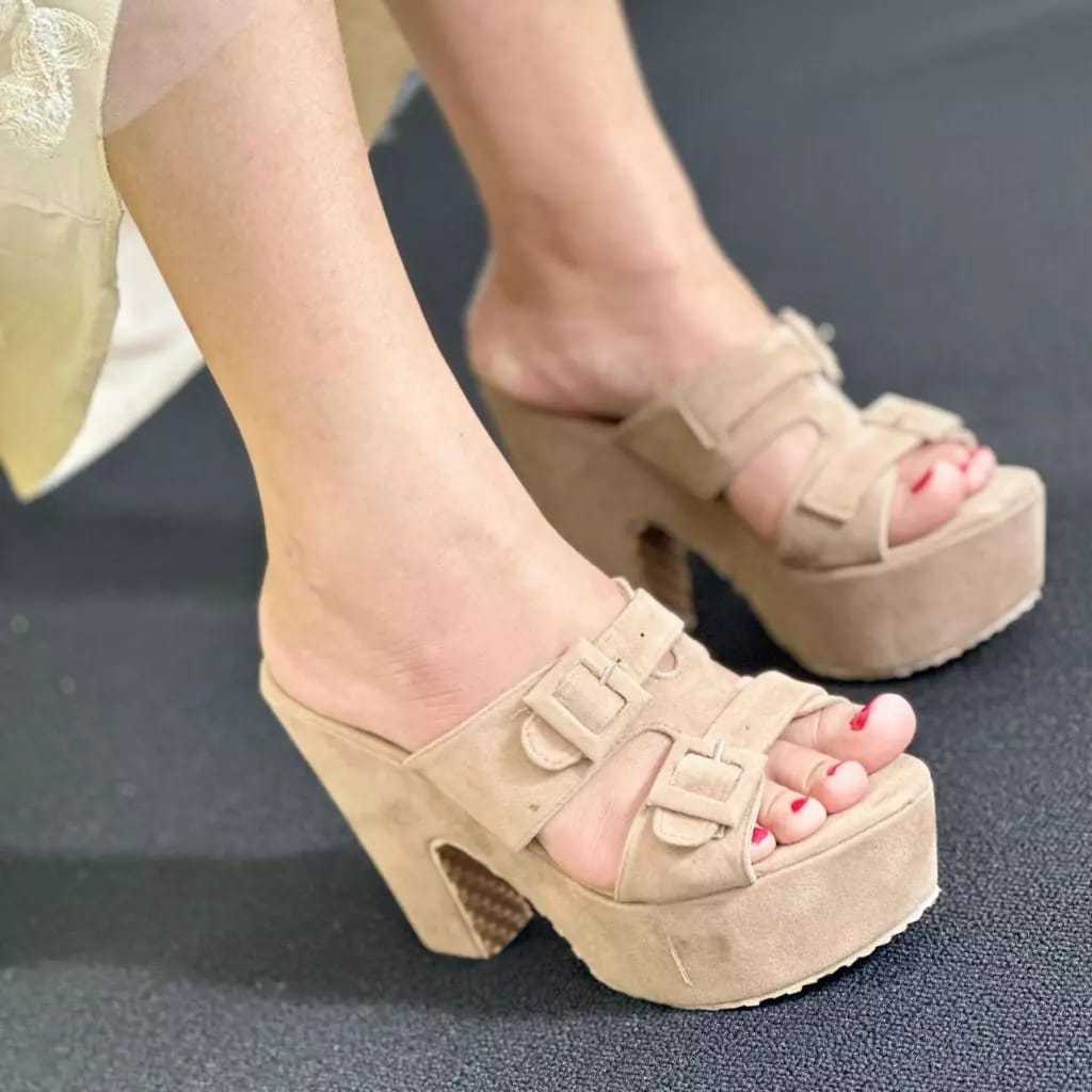 Jual Dexa - Melinda Wedges Wanita High Heels 12 cm terbaru korean style ...
