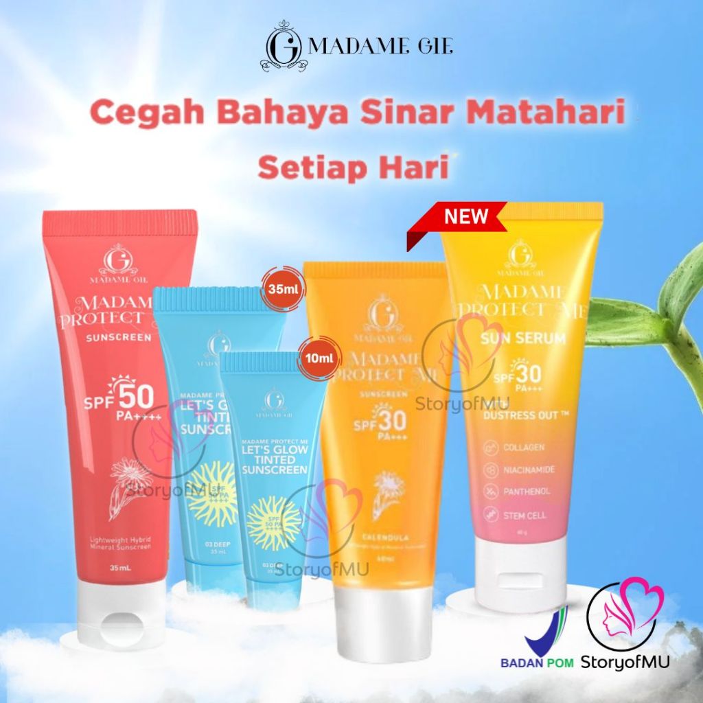 Jual ️ StoryofMU ️ MADAME GIE Madame Protect Me Sunscreen SPF 30 PA ...