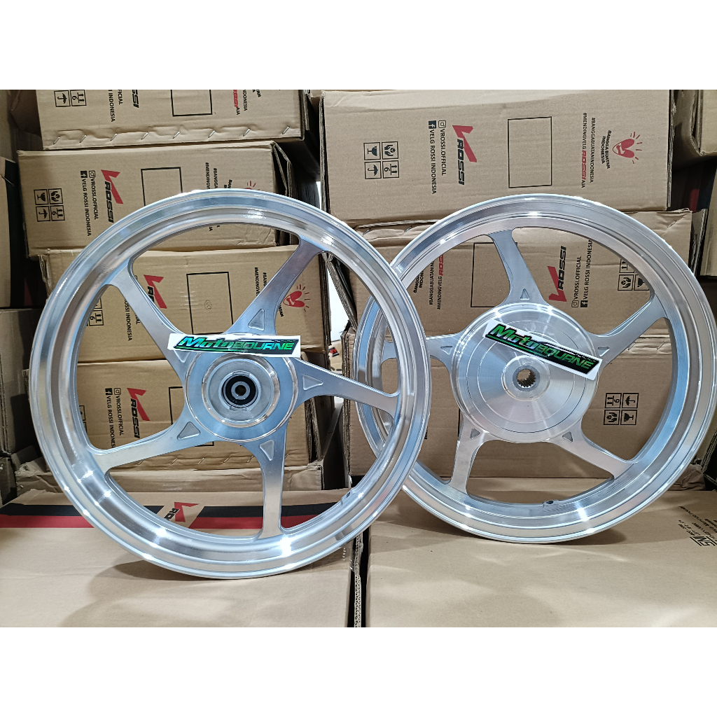 Jual VELG VROSSI V ROSSI SPRINT SOLIKIN P5 MIO SILVER CNC | Shopee ...