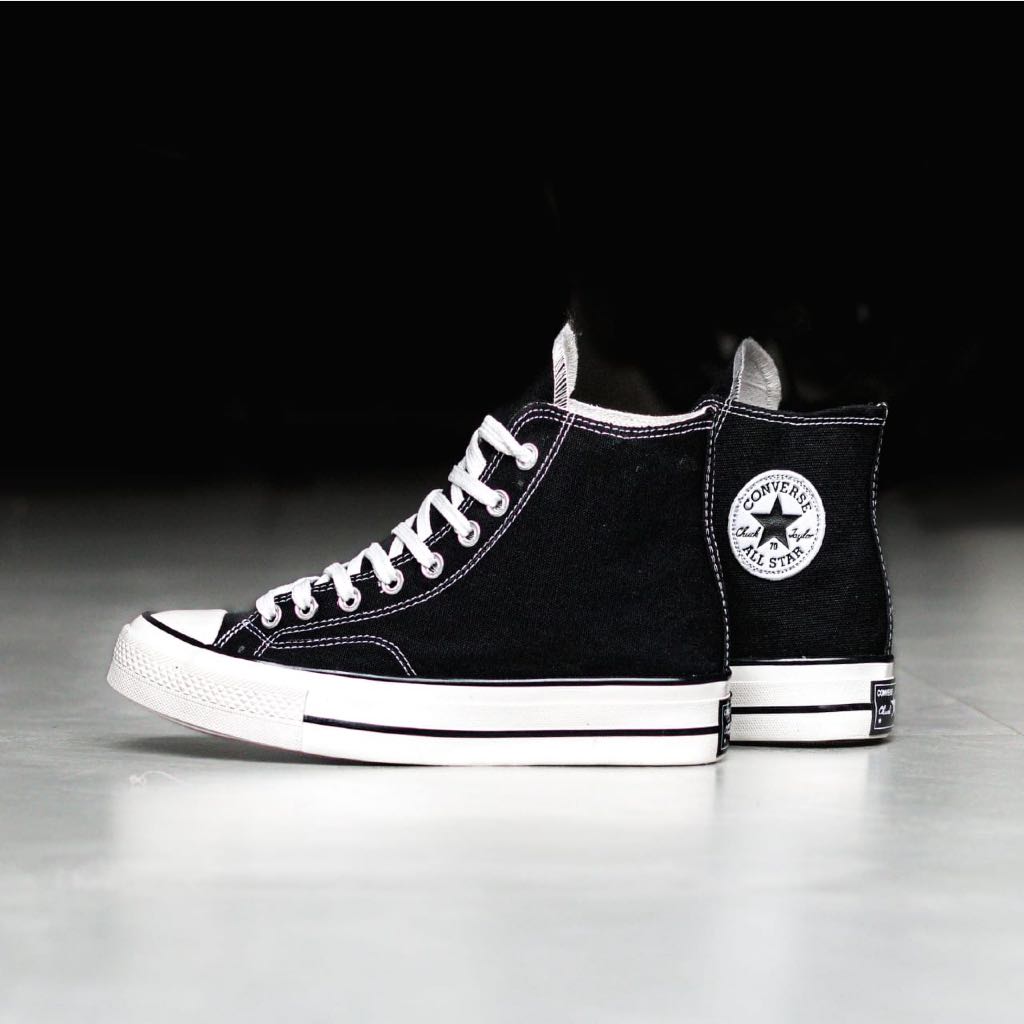 Jual SEPATU CONVERSE CHUCK TAYLOR 70 S HI ORIGINAL BLACK | Shopee Indonesia