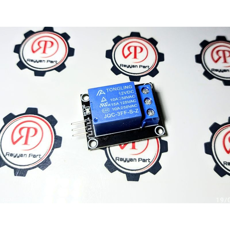 Jual Relay Modul KY-019 Relay 1 Channel 12V Aktif High | Shopee Indonesia