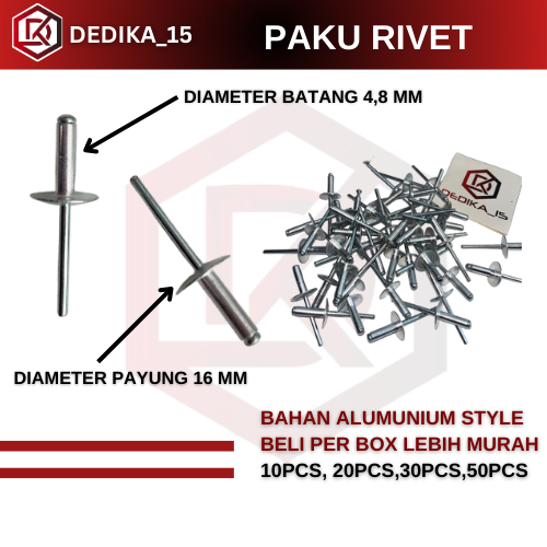 Jual Paku rivet besar paku rivet Besar payung besar | Shopee Indonesia