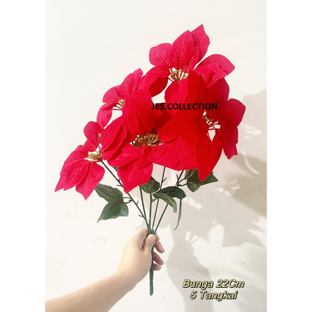 Jual BUNGA KASTUBA TANGKAI DAUN LENGKAP ukuran 22 cm dan ukuran lainnya ...