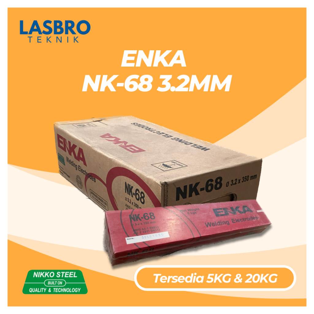 Jual Kawat Las ENKA NK-68 3.2mm E6013 ENKA NK68 3,2mm | Shopee Indonesia